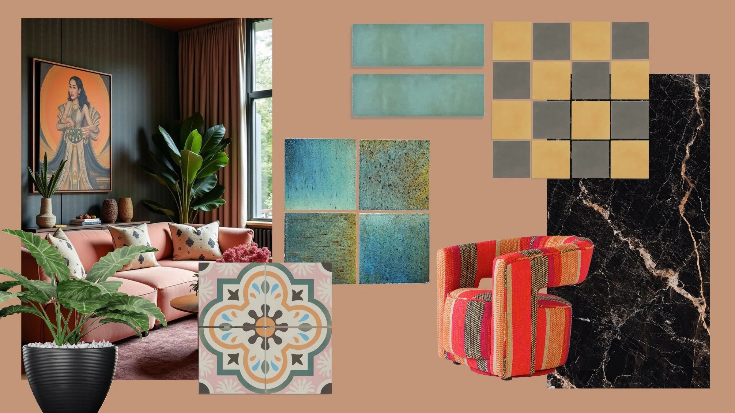 Maximalist Colourful Tiles | Baked Tiles