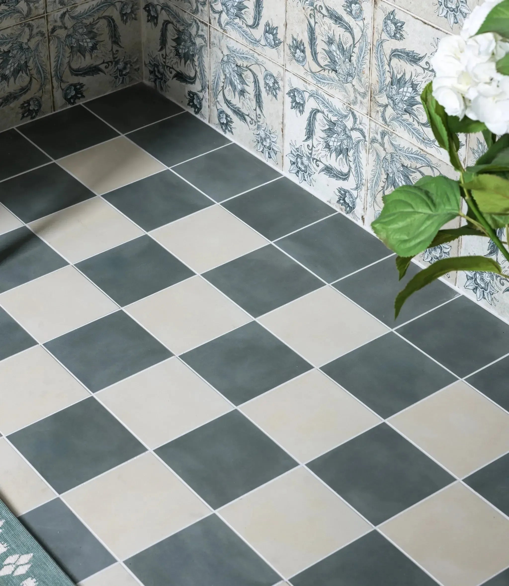 1860 Victorian Green Tile | Vintage Green Tiles 15cmx15cm – Baked Tiles