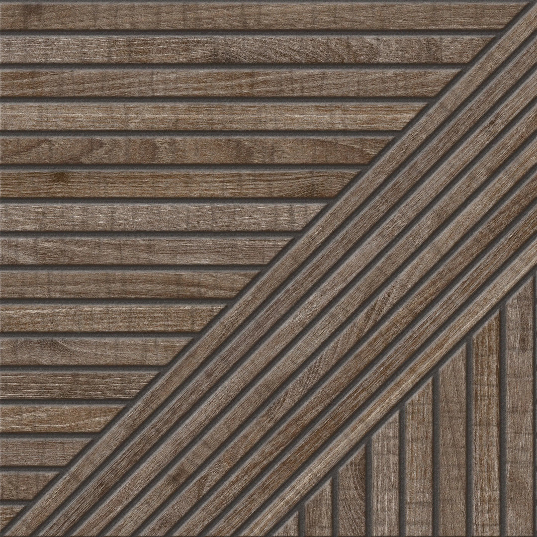 Contemporary Parquet Walnut 44cm x 44cm – Baked Tiles