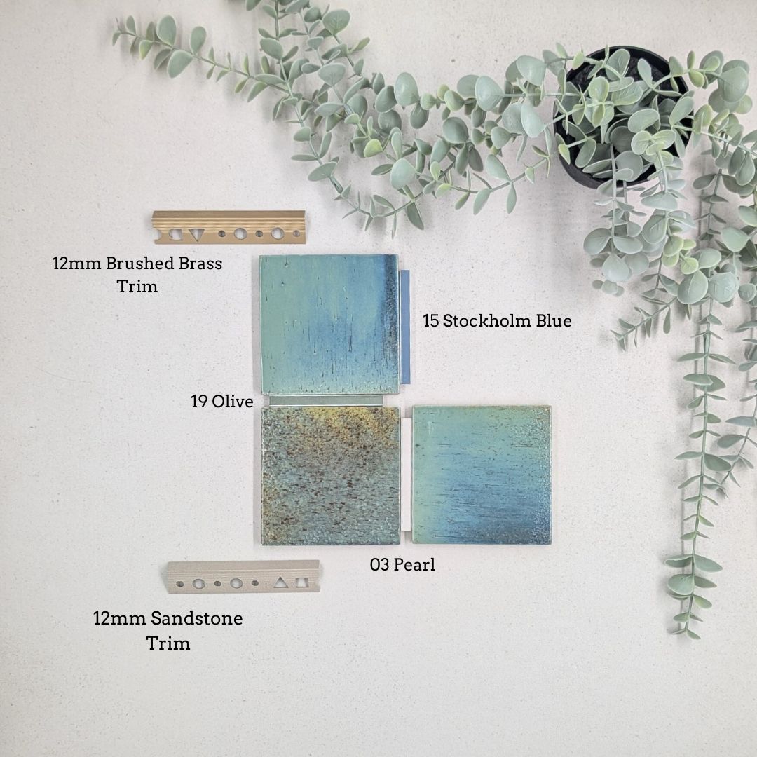 Shop Ocean Blue Tile | Elan Ocean Blue Green | Baked Tiles