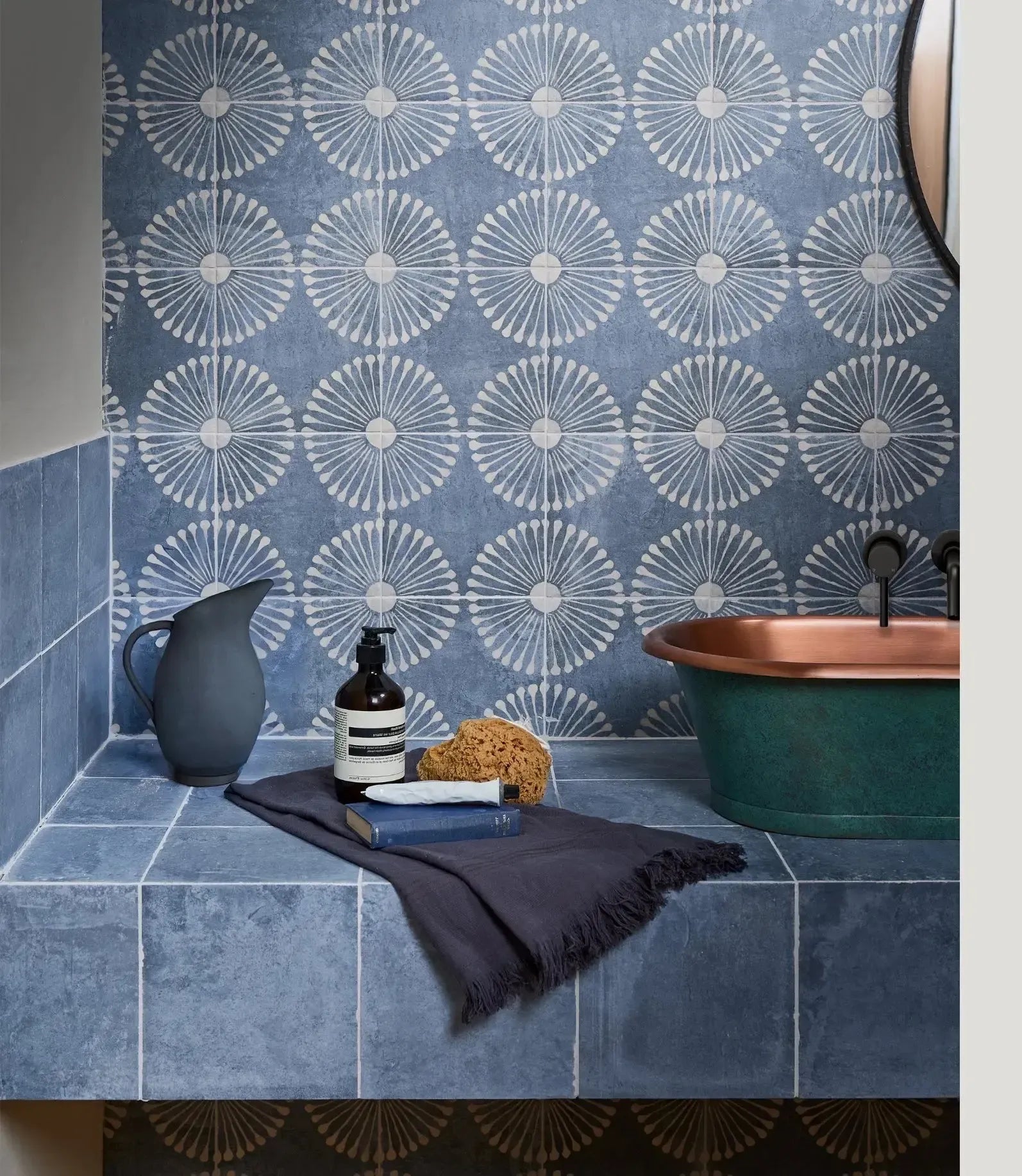 Indigo Tiles | Blue Patterned Tiles | Havana Nights – Baked Tiles