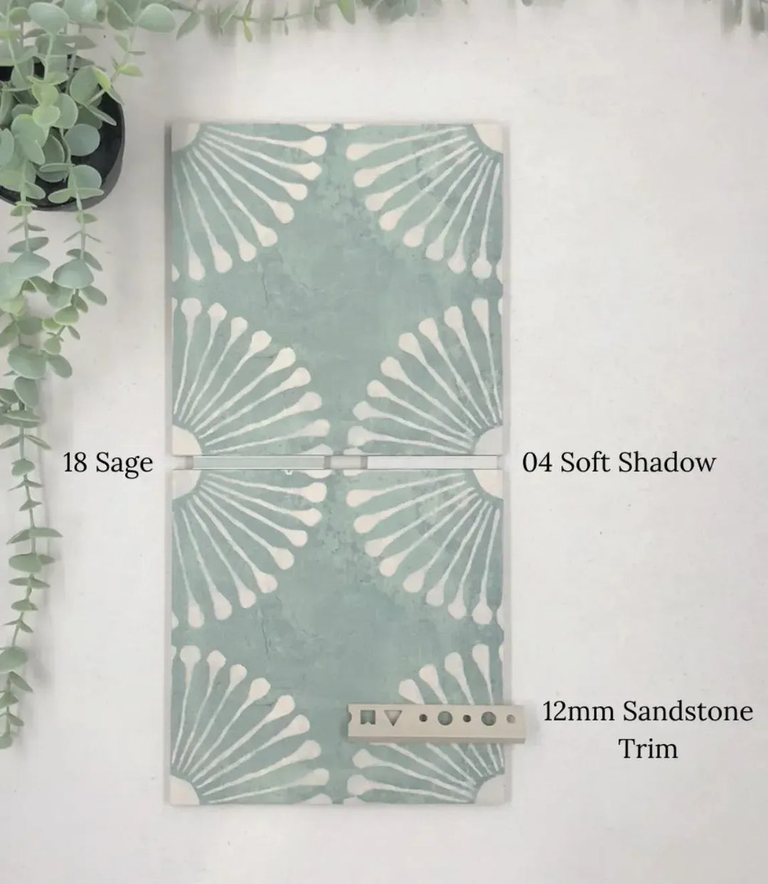 Patterned Green Floor Tiles | Havana Nights | Baked Tiles