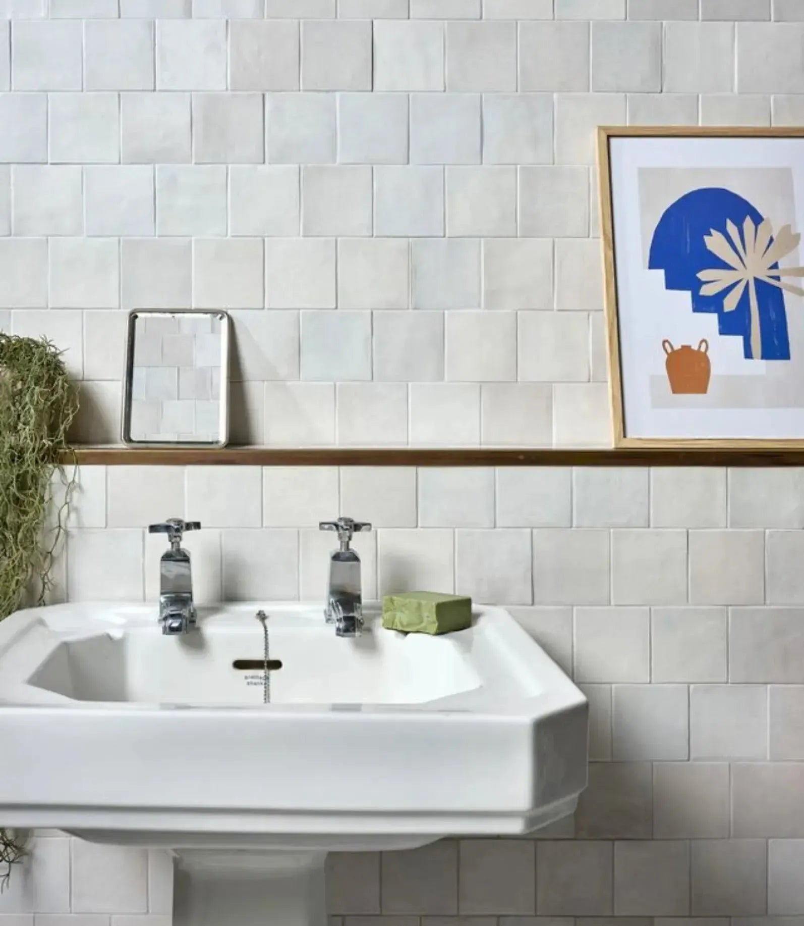Journeyman White Zellige Tile 10x10cm | Zellige White Tile – Baked Tiles