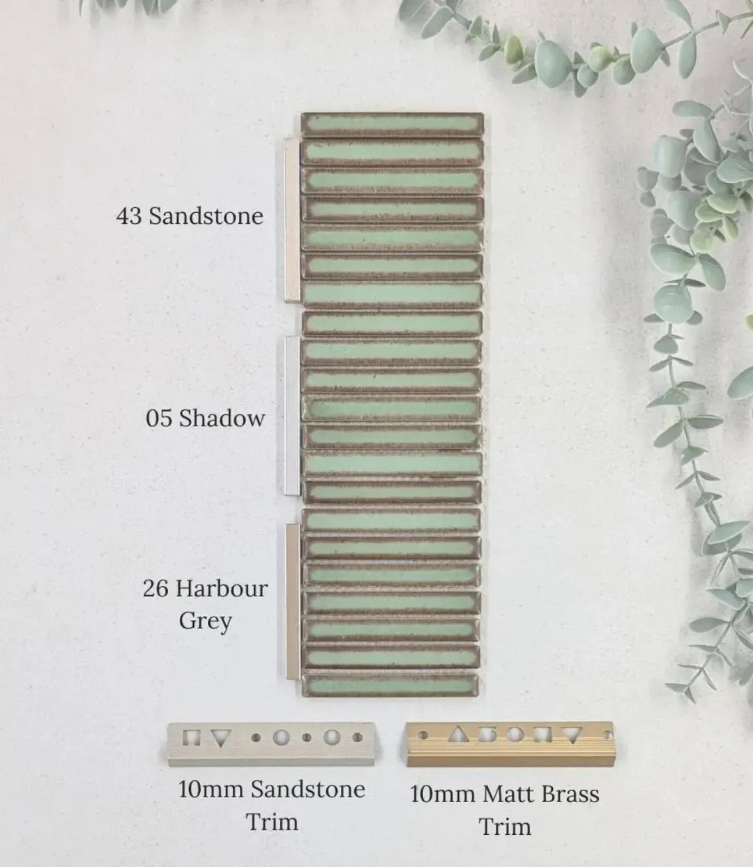 KitKat Avocado Green Mosaic Tile | Baked Tiles