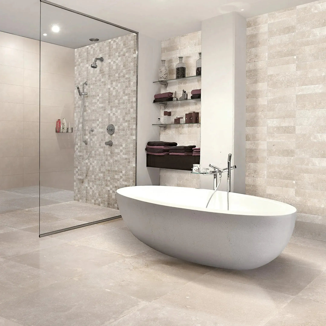Limestone Natural 80 x 80cm Sand Beige - Urban Tiles – Baked Tiles