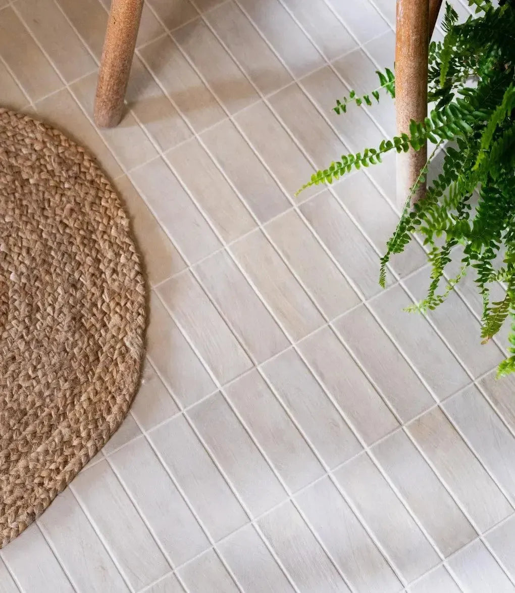 Rustic White Brick Tiles | Little Brick Matt | Baked Tiles