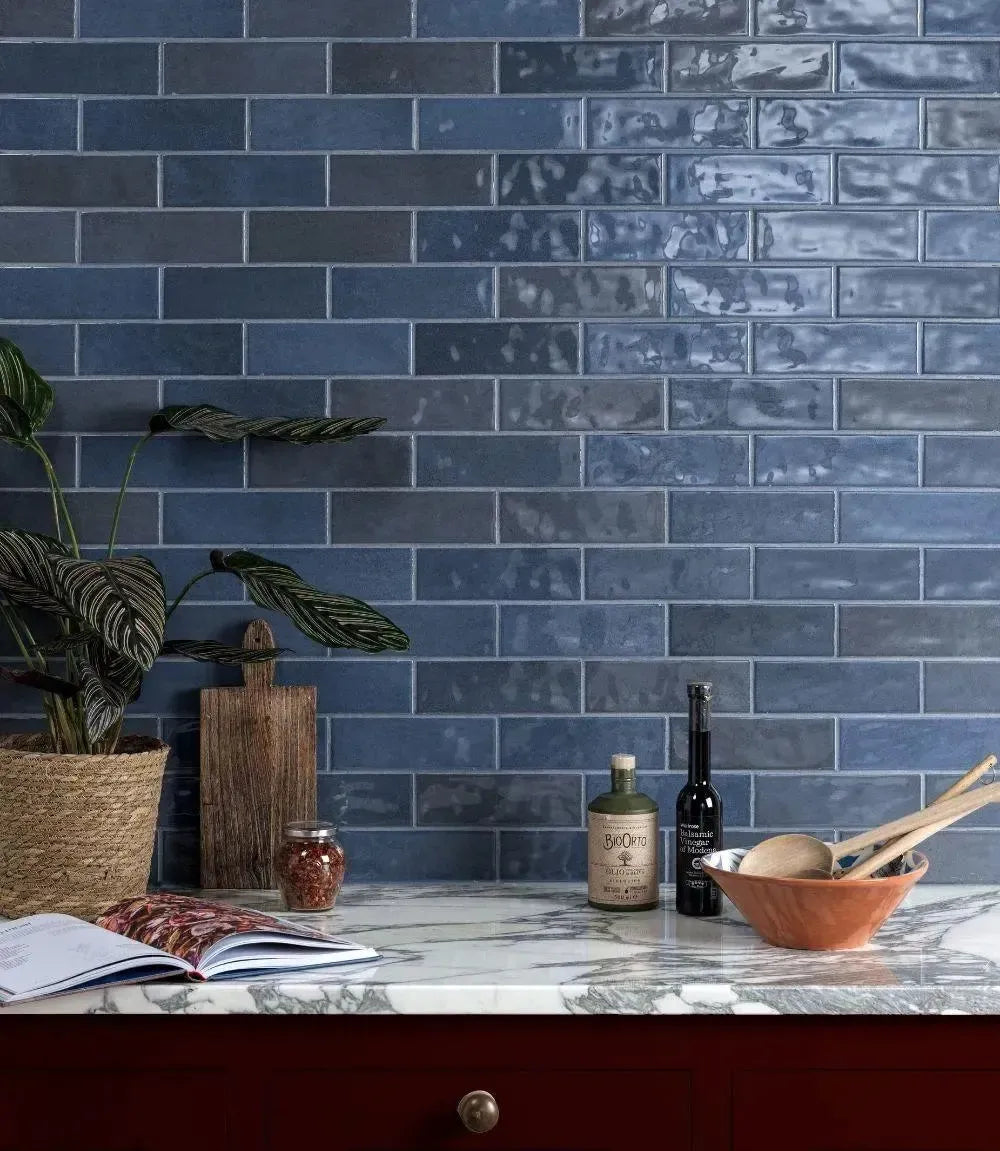 Dark Blue Glazed Tiles | Blue Glazed Ceramic Tile – Baked Tiles