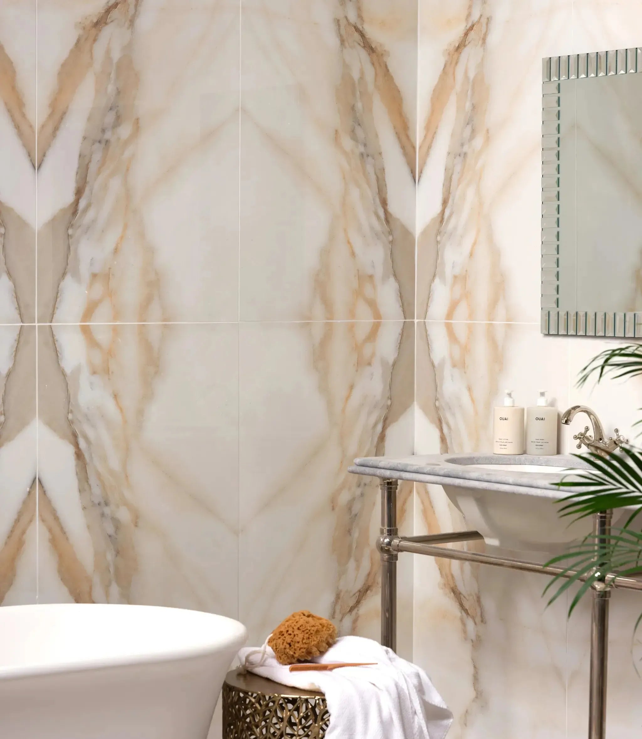 Marble Lux Calacatta Decor A 60cm x 120cm – Baked Tiles