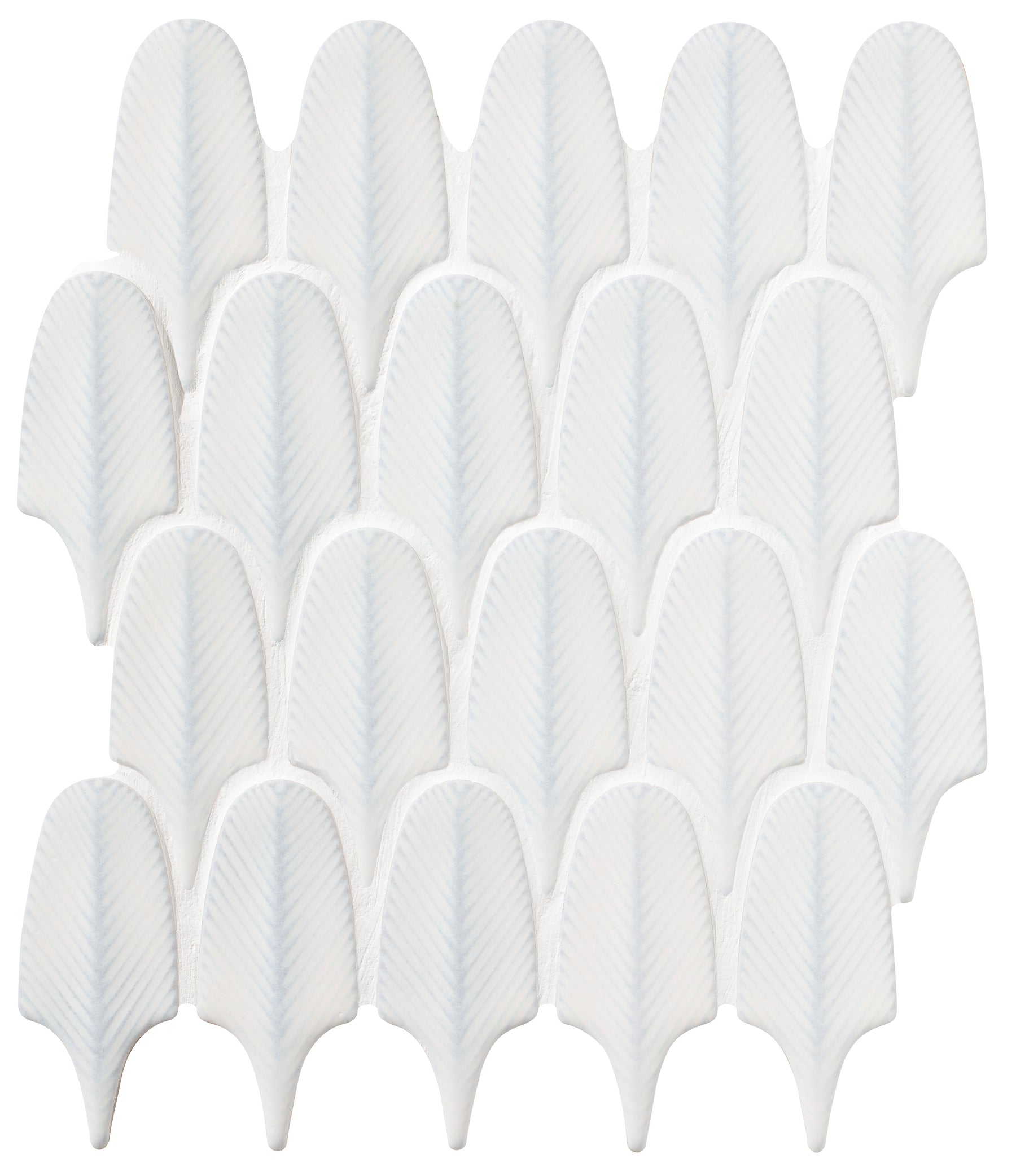 Curated Plume White 30.5cm x 30cm – Baked Tiles