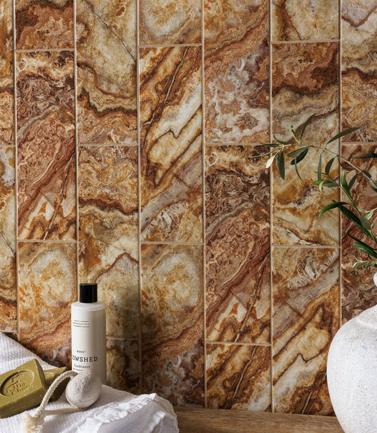 Strata Ochre 10 x 30cm – Baked Tiles