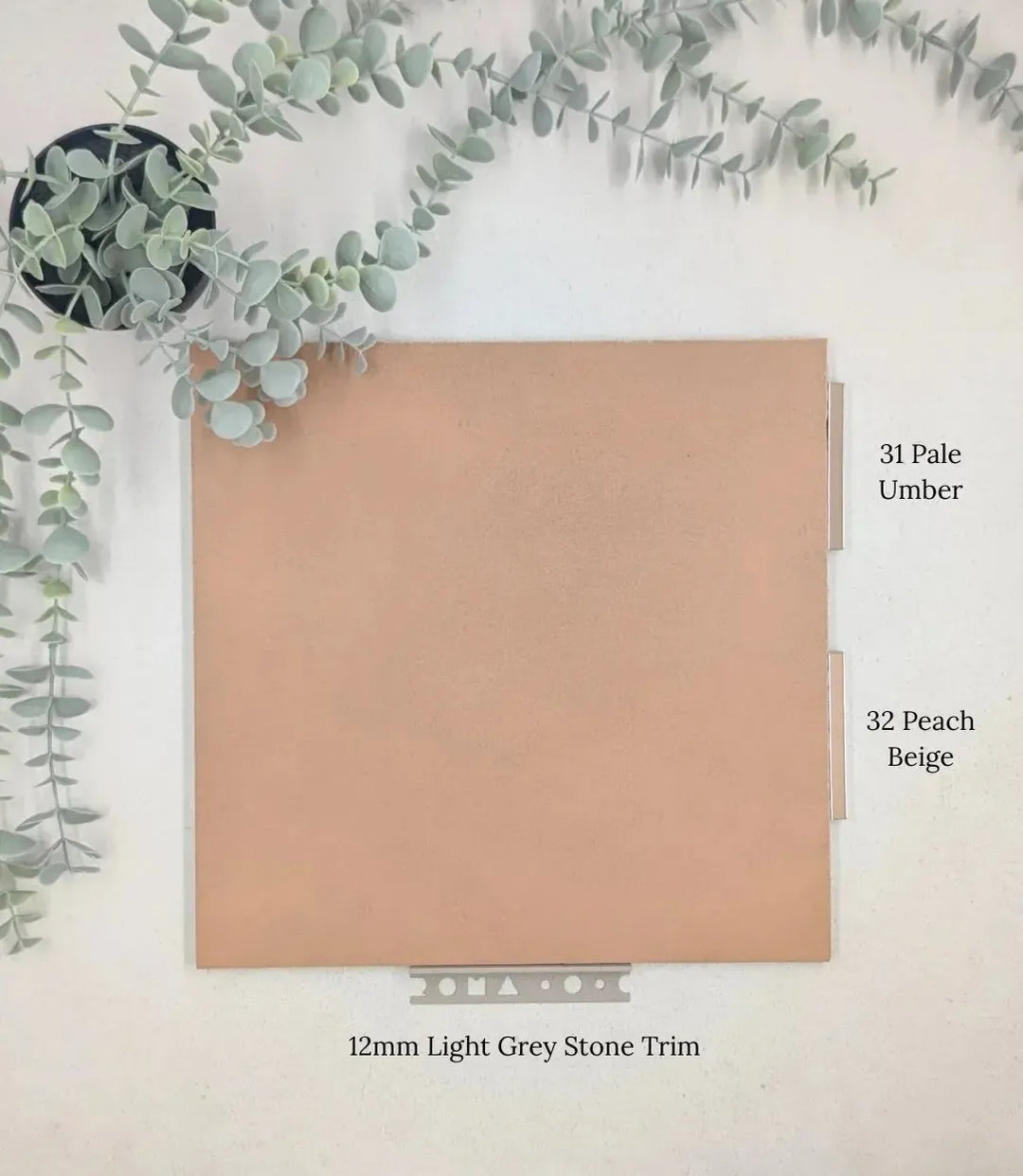 Stucco Tiles in Warm Sand | Plaster Effect Tiles | Baked Tiles