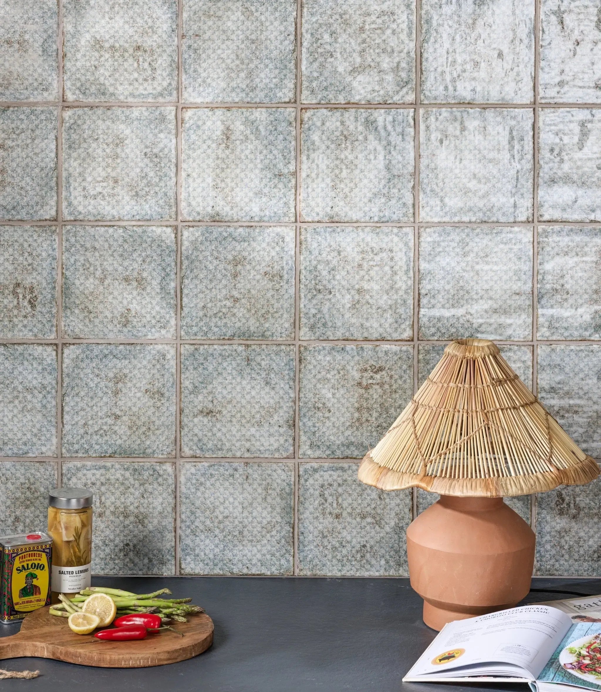 Tuscany Faded Blue Tiles | Baked Tiles