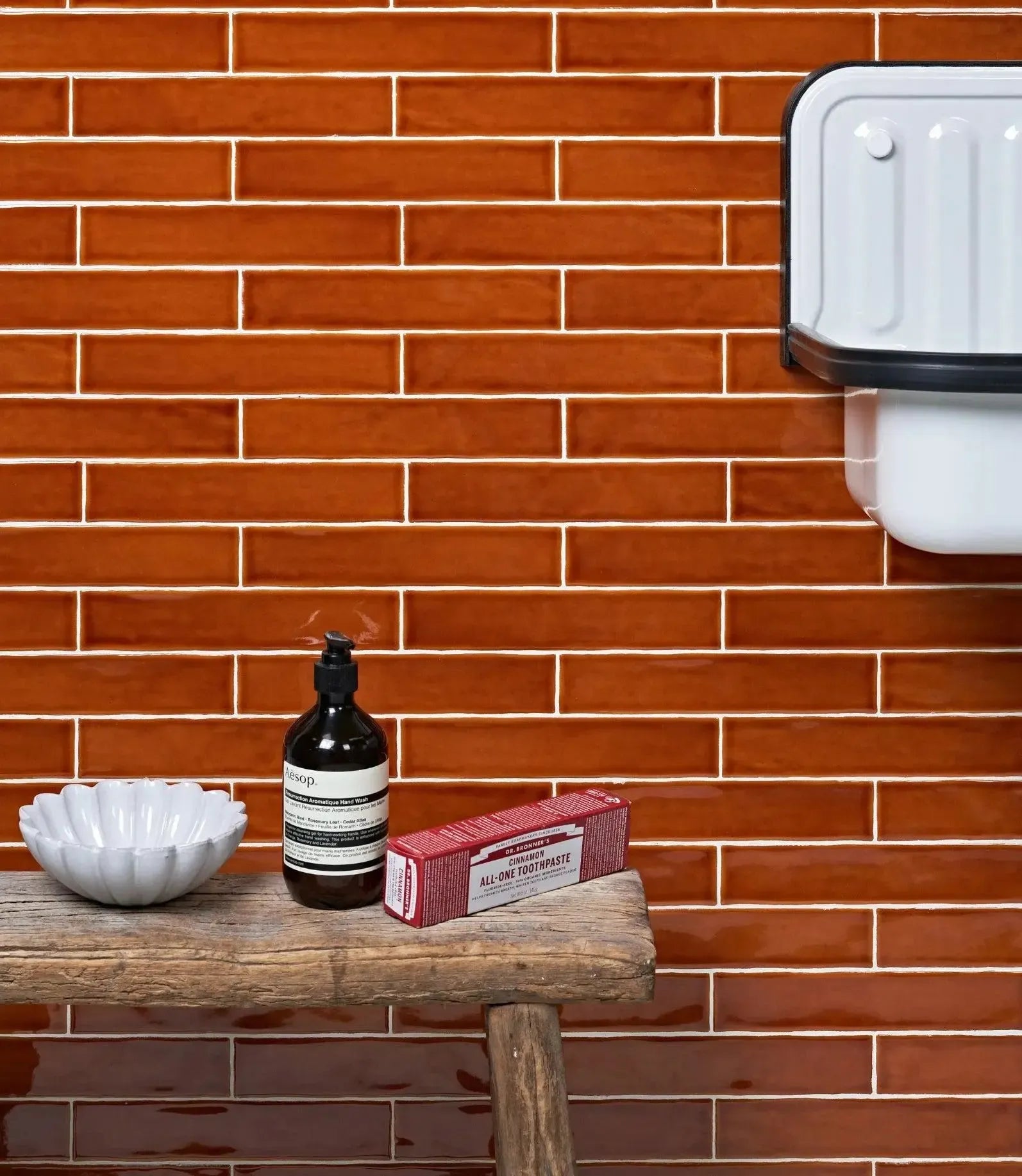 Burnt Orange Ceramic Tile | Vanguard | Baked Tiles