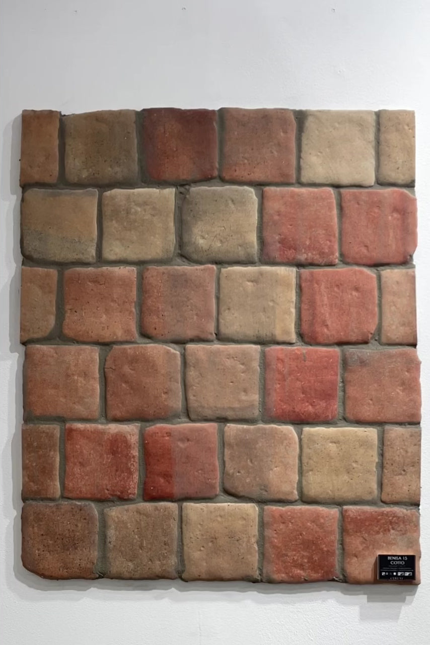 Farmhouse Terracotta Brick Tile | Weathered Brick Tile – Baked Tiles