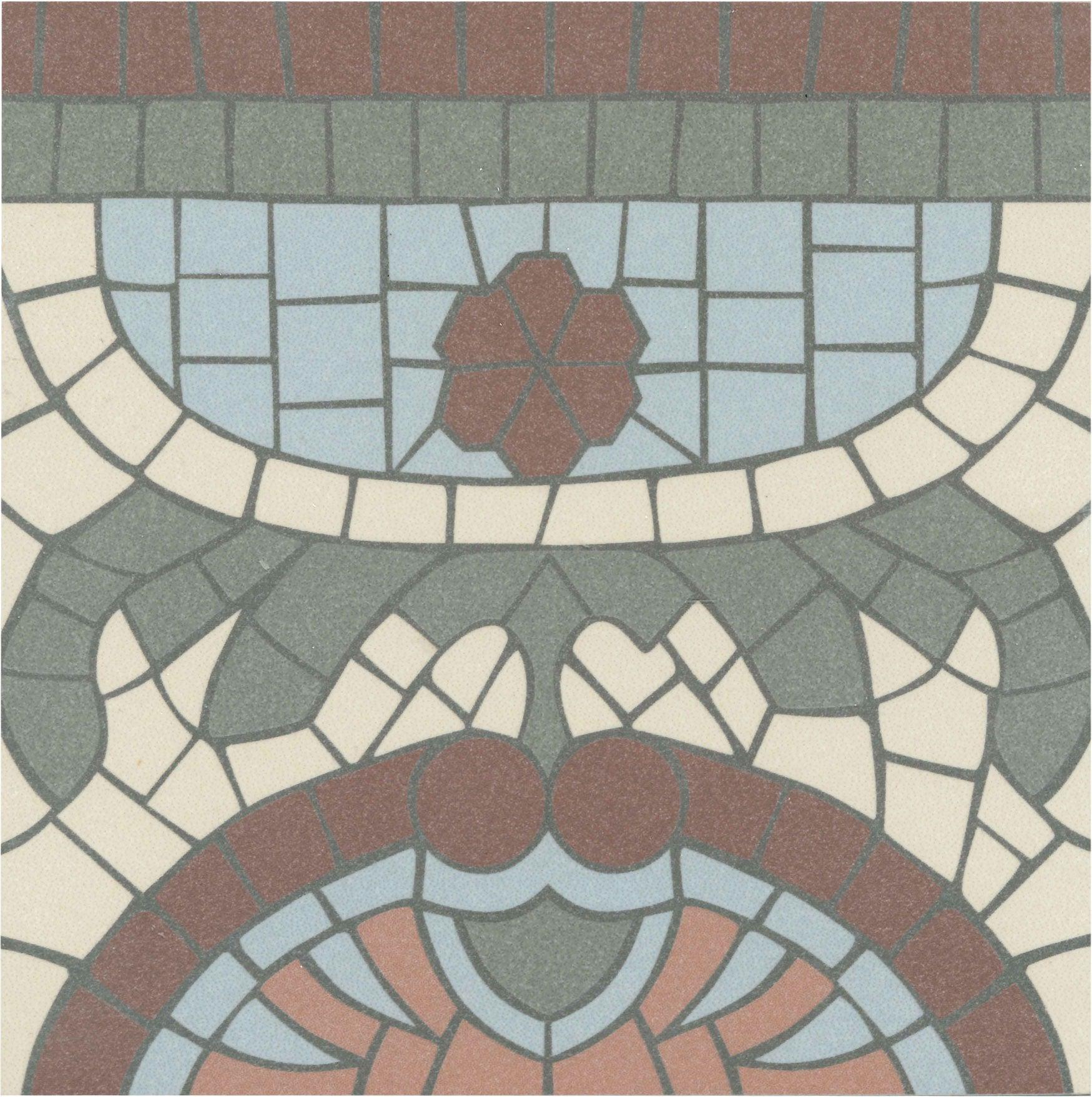 1860 Canterbury Border 15cm x 15cm – Baked Tiles