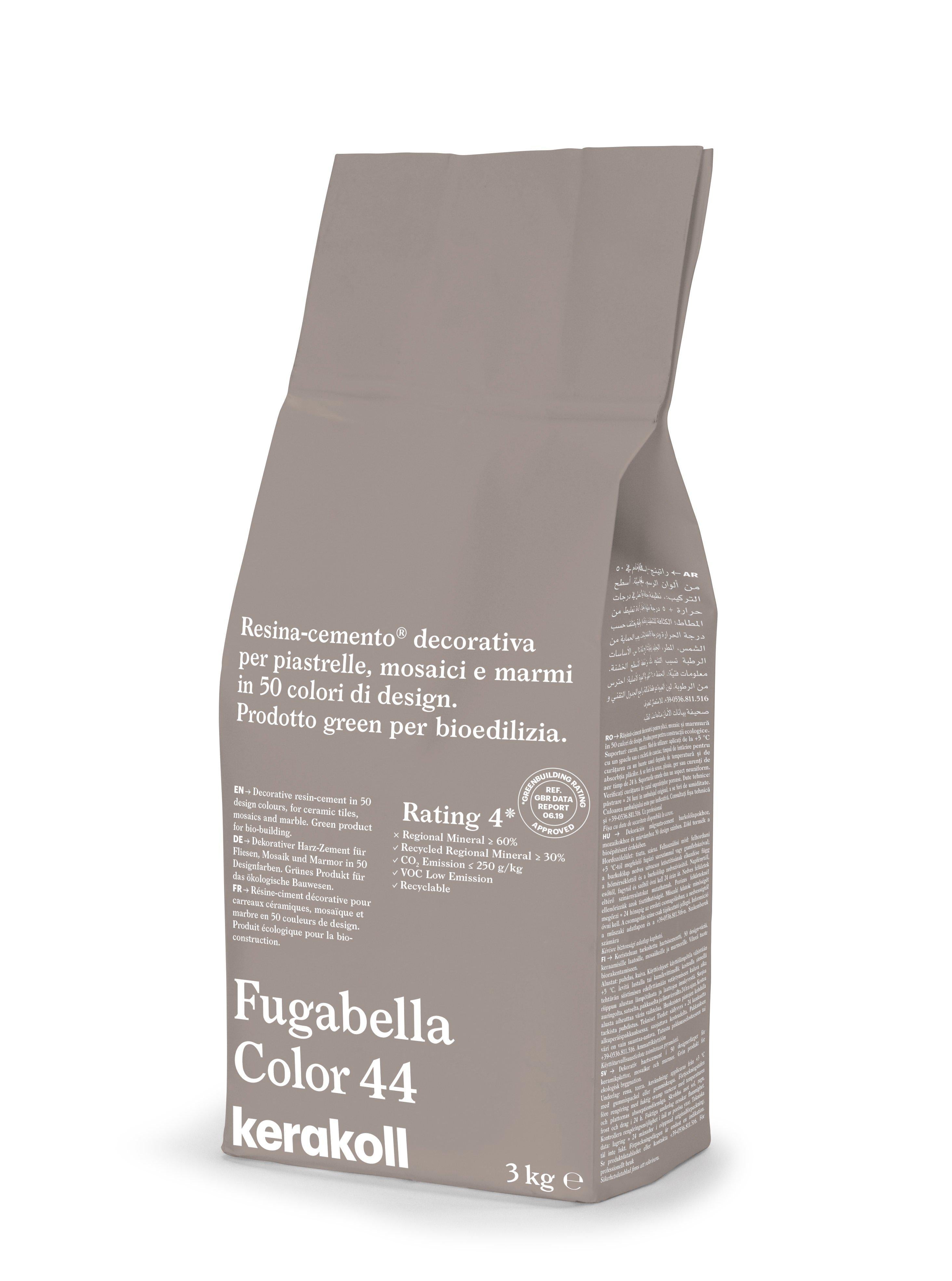 Kerakoll Fugabella Color Grout 44 Greige 3Kg – Baked Tiles