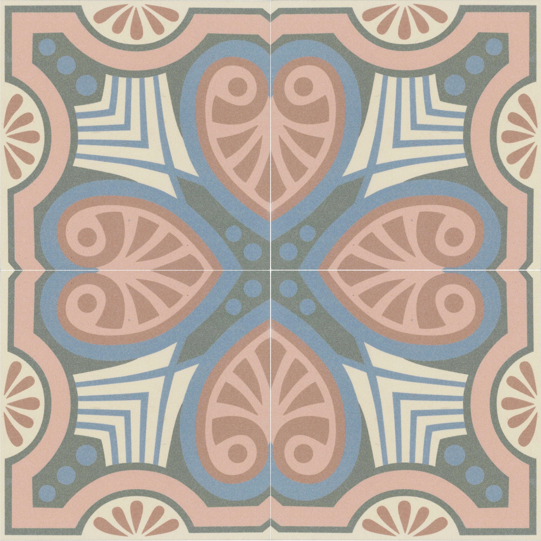 Victorian Patterned Tiles | Art Deco Tiles | Baked Tiles