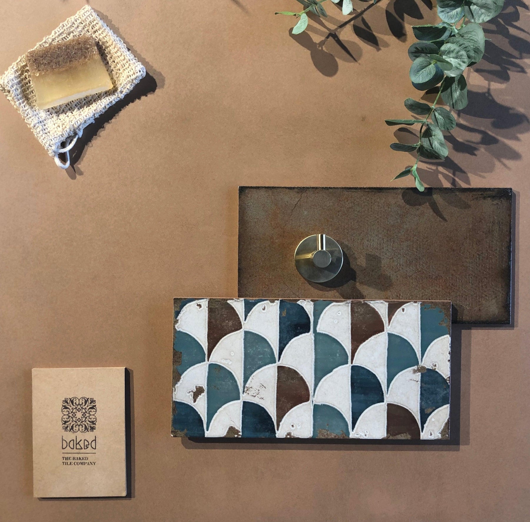 Stucco Tiles in Warm Sand | Plaster Effect Tiles | Baked Tiles