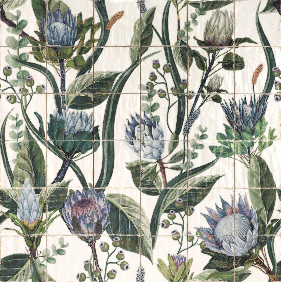 Illustrative Mural Tiles | Tile Mural | Baked Tiles